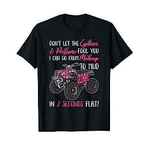 ATV Quad Bike Riding Girl For All-Terrain Four Wheeler T-Shirt