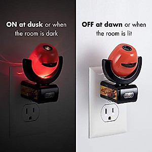 Projectables Pixar Cars LED Kids Night Light, Plug-In, Projector, Dusk-to-Dawn, Lightning McQueen, Mater, Holly, for Hallway, Bedroom, Nursery, Playroom, Gaming Room, 11740