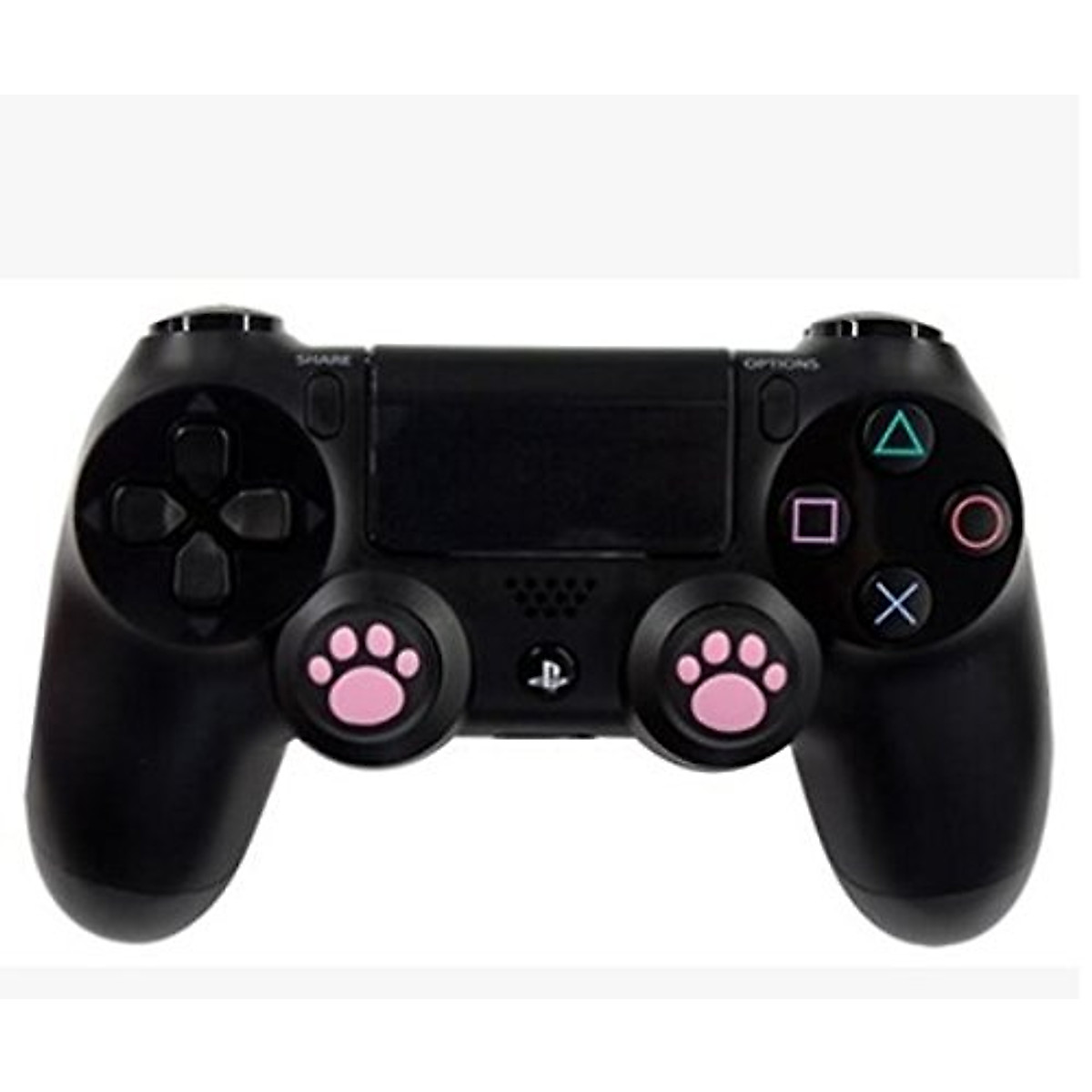 Analog Silicone Thumb Stick Grips Cap Joystick ThumbSticks Caps Cover for PS4 PS3 Xbox One Xbox 360 PS2 Game Controllers (4 x Pink Cat Dog Paw)
