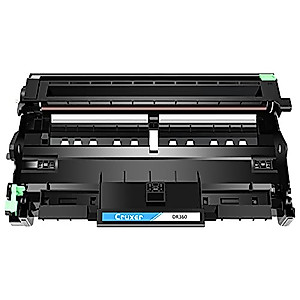 Cruxer 1-Pack Black Compatible Drum Unit Replacement for Brother DR360 DR-360 Work with HL-2140 HL-2170W MFC-7840W MFC-7340 MFC-7345N DCP-7030 DCP-7040 Series Printer