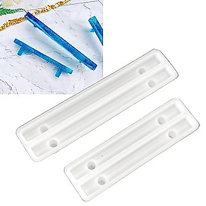 Tray Handle Mould, 2pcs Silicone Tray Handle Mold Reusable Minimalist Style DIY for Agate Platter for Jewelry Tray for Home Decor