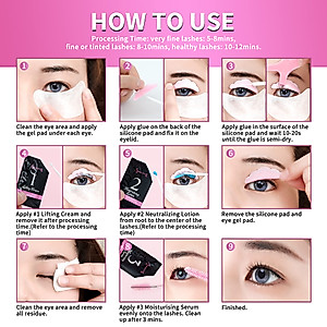 Beauty7 Upgraded Lash Lift Kit Eyelash Extension Kit Lash Perm Kit Eyelash Lifting Lash Curling Semi-Permanent Curling Perming Wave Professional Salon at Home (Lash Kit 5 Packs)