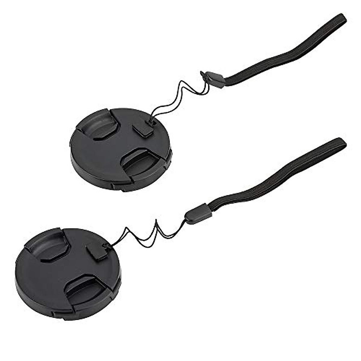 55mm Front Lens Cap Cover with Deluxe Cap Keeper for Nikon D3400 D3500 D5600 D7500 with Kit Lens AF-P 18-55mm for Sony A7 A7II A7III A7IV with Kit Lens FE 28-70mm & More Lenses with 55mm Filter Thread