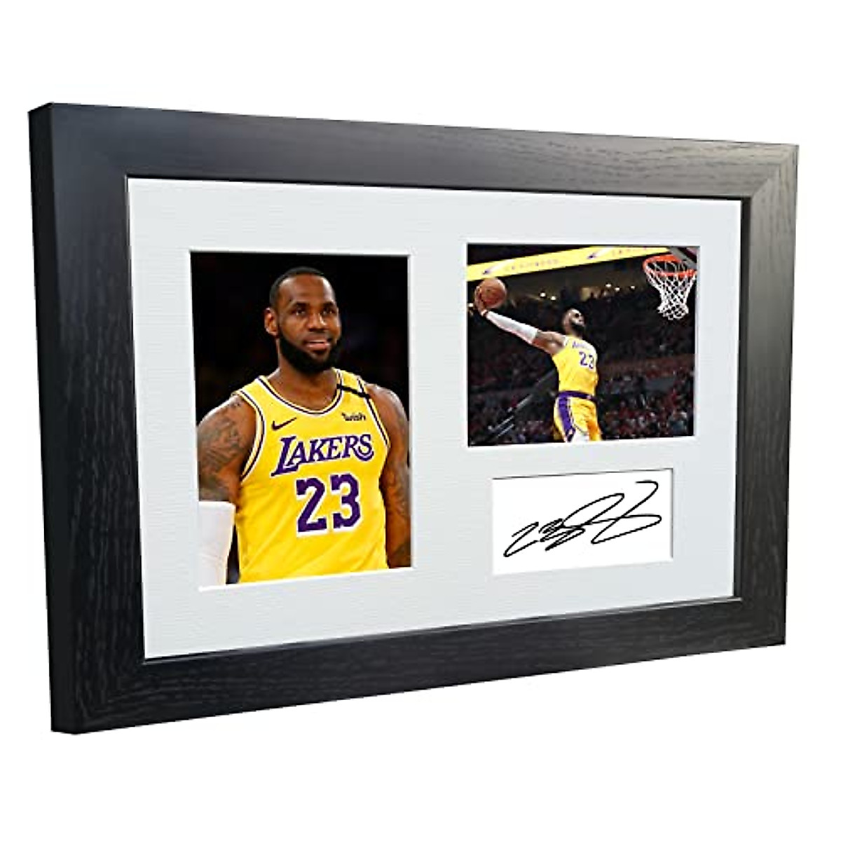 12x8 A4 LeBron James LA Lakers Los Angeles Autographed Signed Photo Photograph Picture Frame Basketball Poster Gift