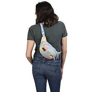 JanSport Fifth Avenue Fanny Pack Crossbody Bags for Women, Men - Stylish, Durable Waist Bag with Adjustable Belt, Main Zippered Pocket, Quick Stash Pocket - Travel Essentials - Mood Map