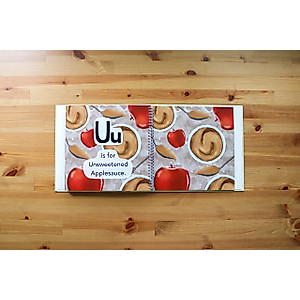 Baby Eats The Alphabet Scrapbook | First Foods Memory Book | Baby-Led Weaning Journal | Gender Neutral Baby Keepsake Album | Baby-Led Weaning Feeding Photo Book