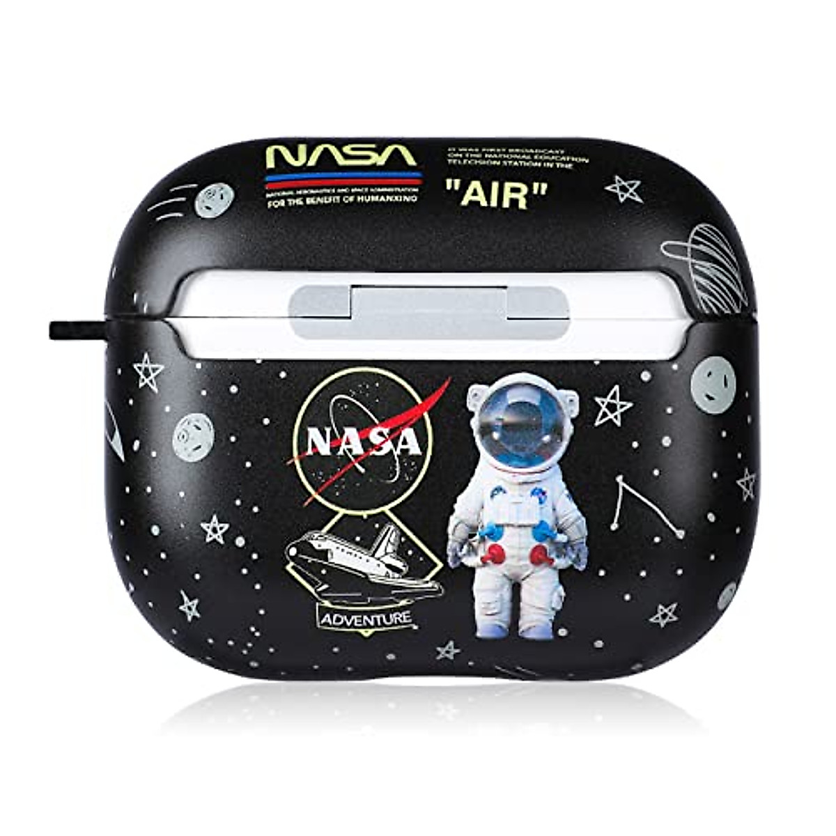 Mulafnxal for AirPod 3/3rd Generation Case Fashion Unique Hard IMD Design for Air Pods 3 (2021) Cover Cases Cartoon Character Cute Funny Trendy Designer for Girls Boys Teen Kids(Star Astronaut)