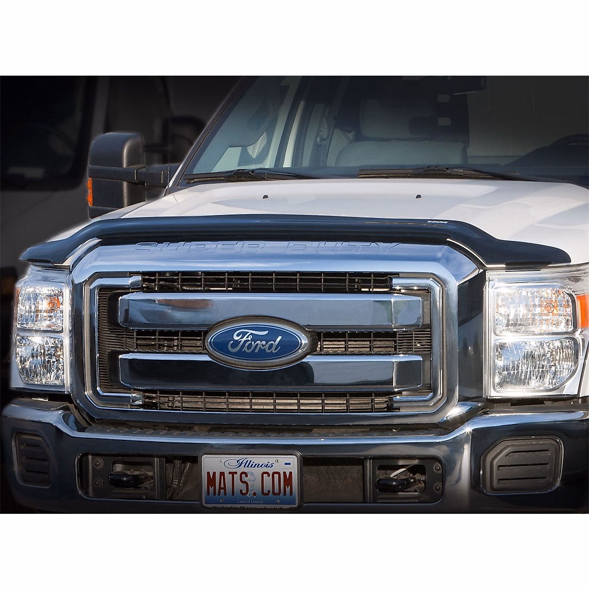 WeatherTech Custom Fit Stone & Bug Deflector for Ford Excursion, Dark Smoke