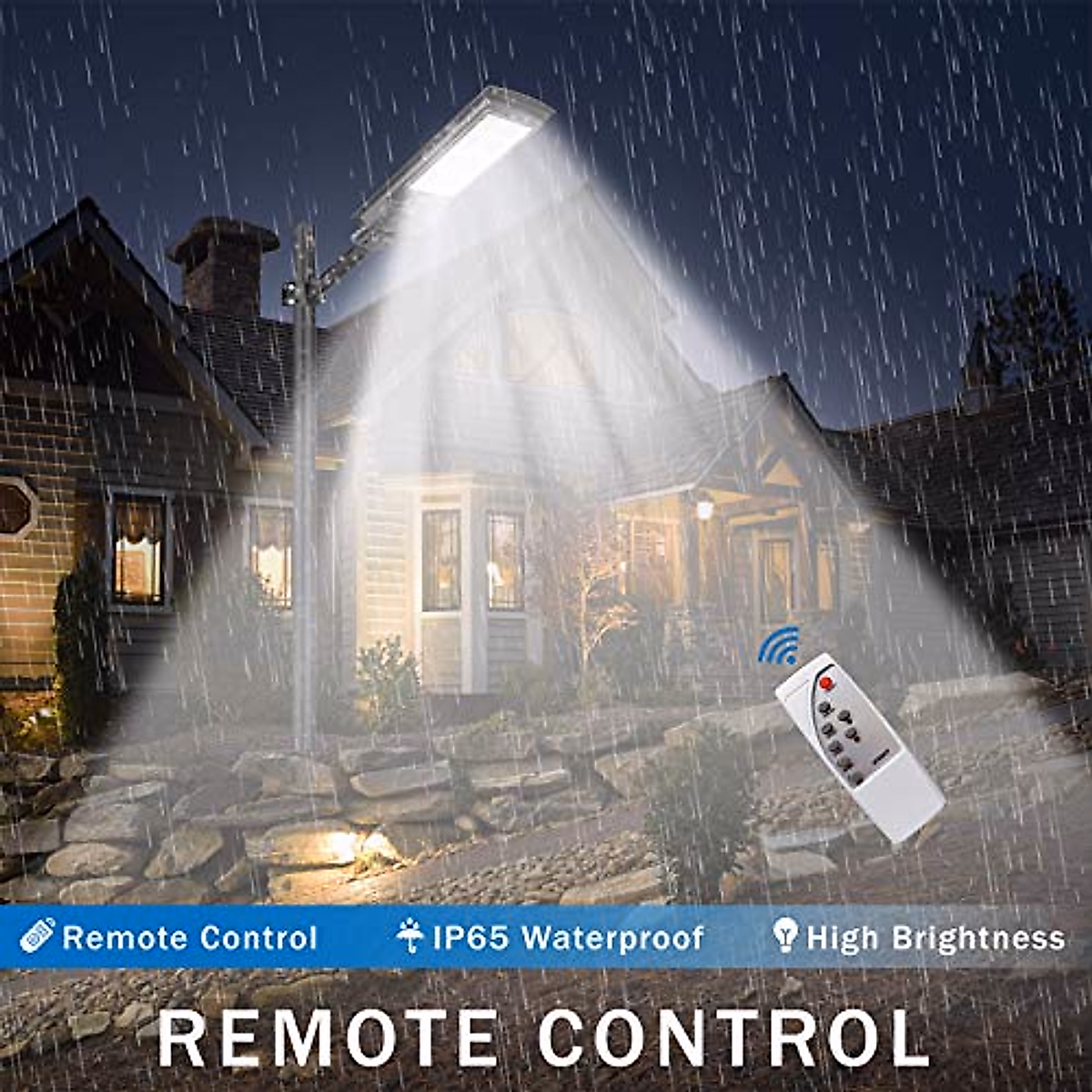 Taoesy 600W 2Packs Solar Lights Outdoor,15000LM LEDs Solar Powered Lights Outdoor Dusk to Dawn with Motion Sensor and Remote Control,IP65 Waterproof Solar Commercial Lights for Yard, Garden, Garage