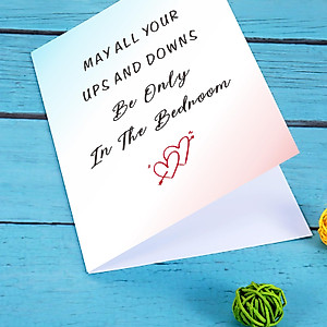 ZZP Funny Bachelorette Gifts for Bride, Wedding Engagement Card for Couple Friends, Bridal Shower Gifts, Anniversary Card Gifts for Women Men, Engagement Cards Newly Engaged Gifts
