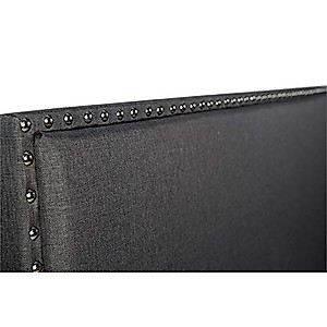 Linon Charcoal Full/Queen Contempo Headboard