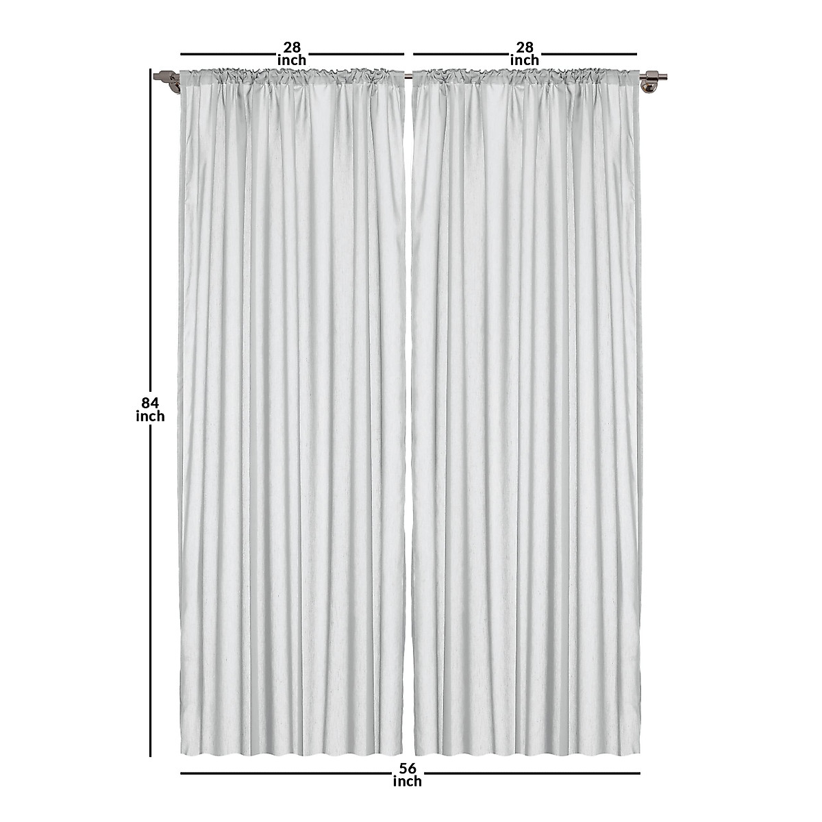 Ambesonne Tribal Window Curtains, Prehistoric Aztec with Circles Triangles Tribal Folk Pattern, Lightweight Decor 2-Panel Set with Rod Pocket, Pair of - 28" x 84", Pale Charcoal