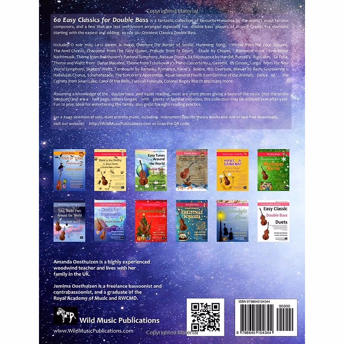 60 Easy Classics for Double Bass: wonderful melodies by the world's greatest composers arranged for beginner to intermediate double bass players