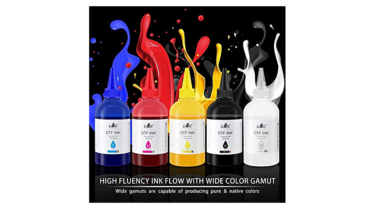 L&C Premium DTF Ink Set for Epson & Large-Format Printers