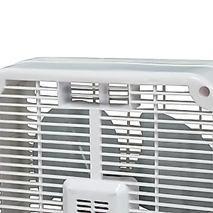 EZ-CHILL 9" Electric Portable 2-Speed, Quiet Box Fan, Ideal for Home, Bedroom, Dorm, & Office, BP-9B
