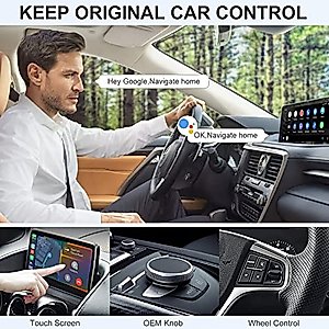 YUVETH Wireless Android Auto Adapter 2023 Newest Version, Wireless A2A Dongle for OEM Wired AA Car Model 2017-2023, Plug & Play 5Ghz WiFi Auto Connect Support Online Update for Android 11-13, White
