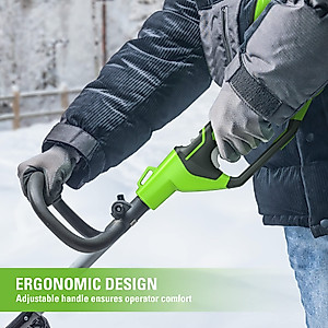 Greenworks 40V (75+ Compatible Tools) 12” Cordless Snow Shovel, 4.0Ah Battery and Charger Included