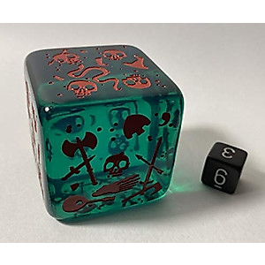 Massive Gelatinous Cube by Severed Books - 51mm Mini and Die - Six-Sided Dice - DND - Pathfinder RPG Roleplaying Game