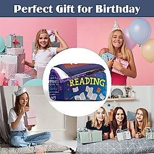 Book Lovers Gift Throw Blanket, Soft Cozy Reading Plush Fleece Blanket Gifts for Book Lovers, Warm Books Flannel Fluffy Blanket for Reader Bookworm Teen Girls Women Birthday Graduation Gifts, 60x50 In