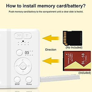 Digital Camera 4K 56MP Kids Digital Camera for Photography, Autofocus Small Digital Camera 20X Digital Zoom Portable Digital Camera for Boys and Girls with 32GB SD Card - Black&White