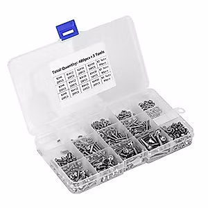 Screw 480Pcs M2/M3/M4 Stainless Steel Screw Machine Screws Set Screws&Bolts for Laptop/Phone/PC/Hard Disk/Keyboard Fasteners tornillos