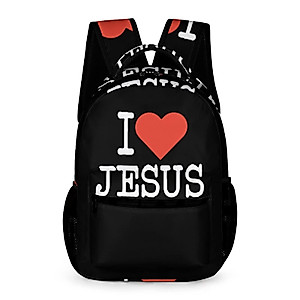 SDERDZSE Backpack Yeshua Jesus Christian Laptop Backpack Casual Daypack Cute Travel Backpack for Women Men