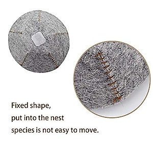 FOIBURELY 4 Canary Finch Nesting Wool Felt Pads(4.1 inch)