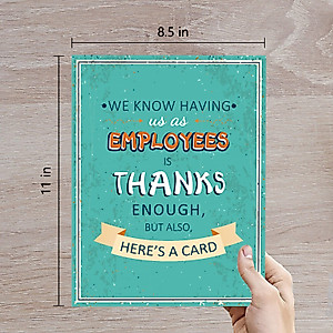 Jumbo Funny Boss's Day Card, Big Greeting Card for Boss, Hilarious Boss Birthday Card from Employee