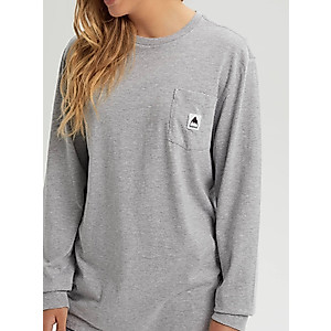 Burton Men's Colfax Long Sleeve T-Shirt, Gray Heather, L
