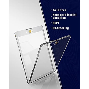 Magnetic Card Holders 24 Pack, 35PT One Touch Card Holder for Trading Card, Baseball Card, Sports Card