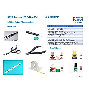 Tamiya 31712 1/700 US Aircraft Carrier Yorktown Plastic Model Kit