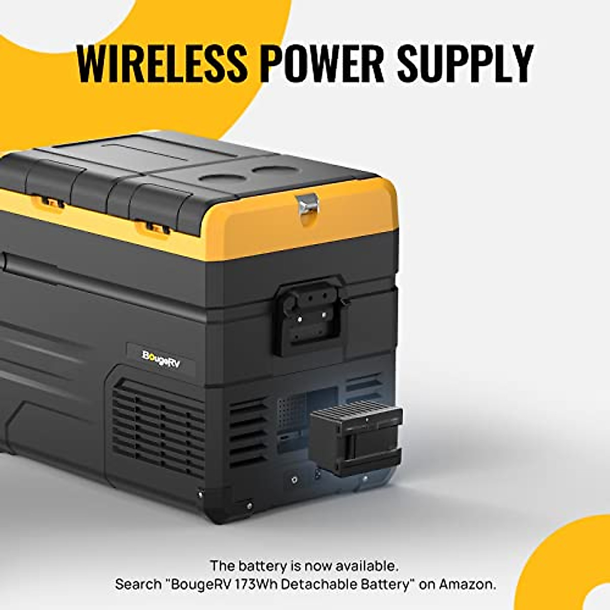 BougeRV 12 Volt Car Refrigerator Dual Zone, Portable Freezer Fridge APP Control, ED45(45L) Compressor Freezer Fridge 12V/24V DC 110~240V AC, for Truck Van RV Camper SUV Boat Travel Camping