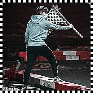 Kuscul 3 Rolls White Checkered Printed Ribbon Black Grosgrain Ribbon Racing Car Theme Checkered Ribbon Gingham Buffalo Plaid Wrapping Ribbon for DIY Crafts Wreath Gift Wrapping, 15 Yard