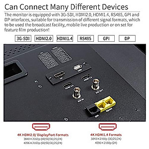 SEETEC LUT215 21.5 Inch Built in De Log 3D LUT Broadcast Studio Monitor 3G-SDI 4K HDMI Full HD 1920x1080 for Post and Live Production Broadcast