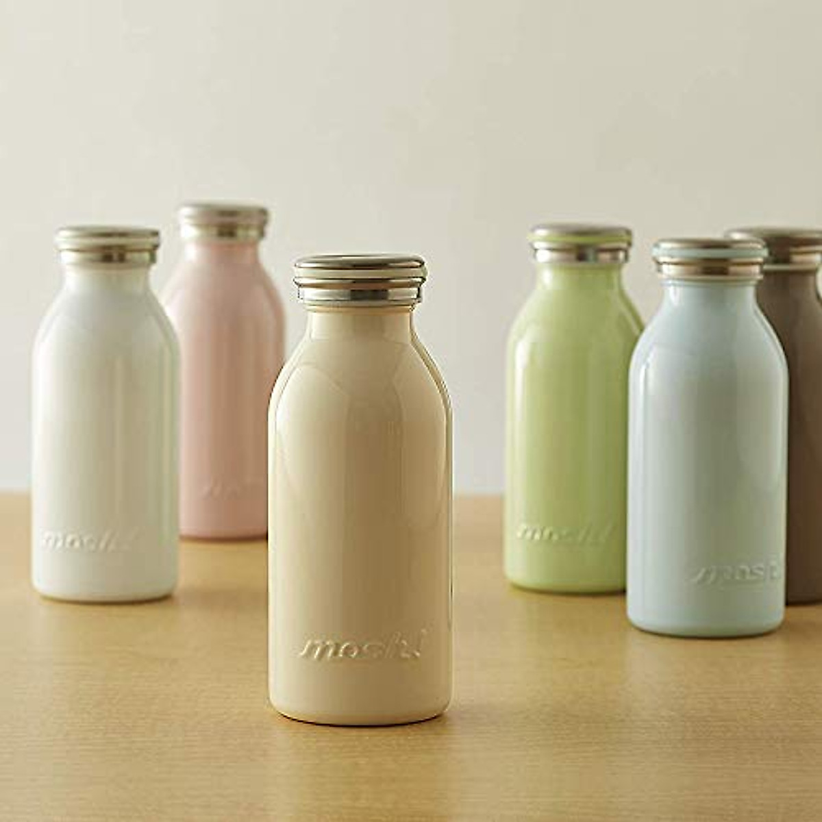 Water Bottle, Vacuum Insulated, Screw Type, Mug, Bottle, 1.2 fl oz (0.35 L), Turquoise, Mosh!