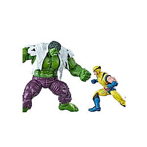 Marvel Legends 80th Anniversary Wolverine and Hulk 6-Inch Action Figures - Exclusive