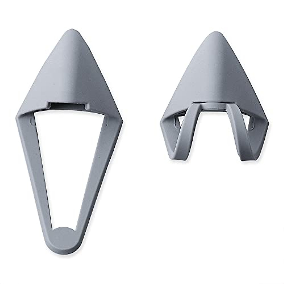 HUYUN Silicone Headsets Cat Kitty Ears Lovely Attachable Accessory Perfect Compatible for SteelSeries Arctis 5, Bose NC700 QC35 Silver Gray White Mercury Headphones