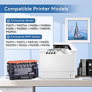 MYTONER Compatible Toner Cartridge Replacement for HP 37A CF237A for Enterprise M607 M607n M607dn M608 M608n M608dn M608x M609 M609dn, MFP M631 M632 M633 Printer (Black)