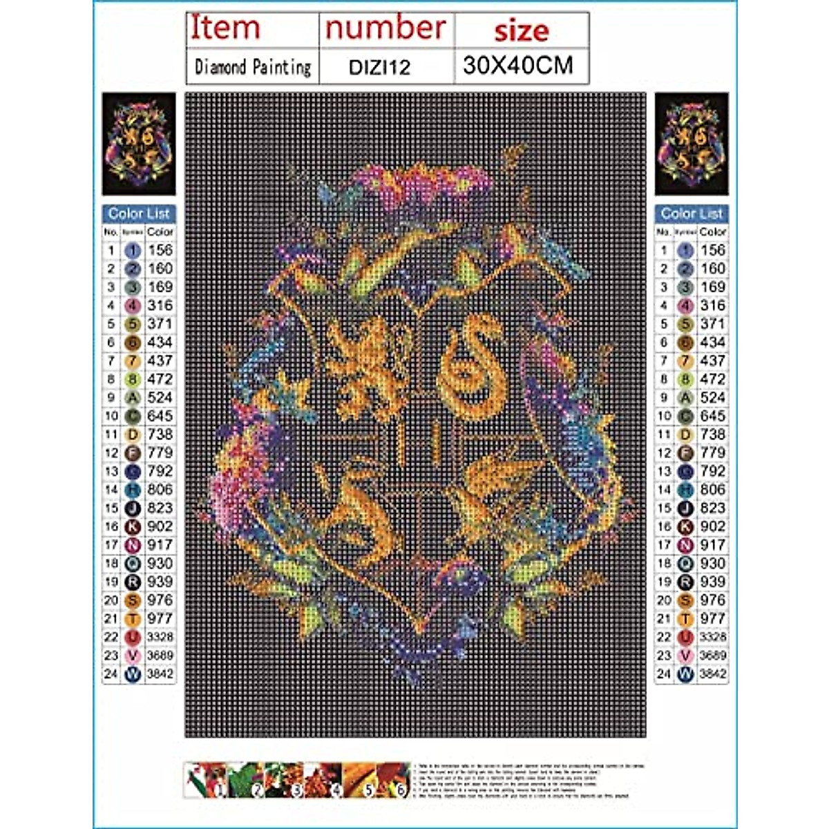 Imarisha Diamond Painting Kits-Adults' Paint by Number Kits,- Diamond Art - Paint by Number Kits - 5D Diamond Painting Kits - Diamond Painting Kits for Adults