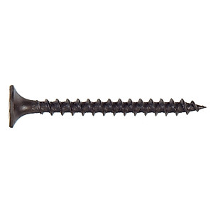 The Project Center Hillman 41592 Flat Head 8 x 1 1/4 Particle Board Screw, Black