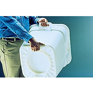 Rubbermaid Commercial Products BRUTE Square Bin Storage Container without Lid, 28-Gallon, Red