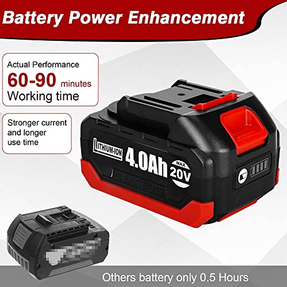 Weed Wacker Cordless - Battery Powered Weed Whacker Eater Rechargeable 3 in 1 - One 4.0 Ah Battery, AGUTEGUTE Weed Whacker Cordless 20V Electric Grass Edger Trimmer with Blade and Charger (One 4.0 Ah)