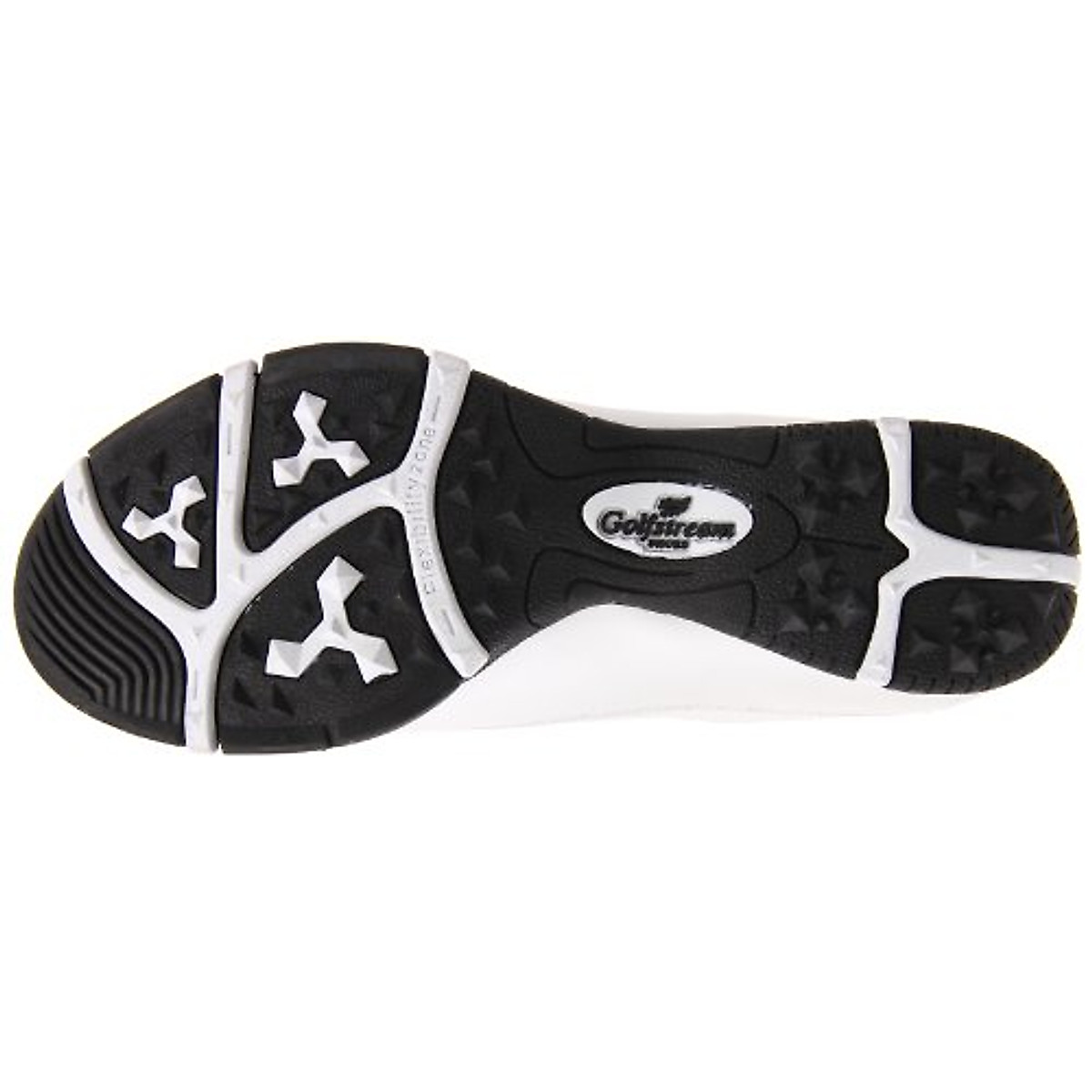 Golfstream Women's Sporty Golf Shoe,White,6 M US