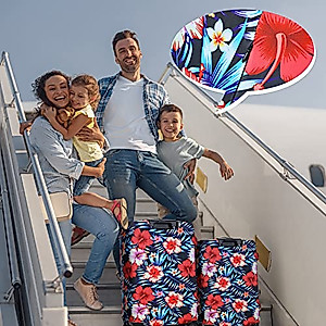 Amylove 3 Pcs Suitcase Covers Protective Washable Suitcase Protector Anti Scratch Luggage Cover Protector for 18-28 Inch Luggage (Floral)