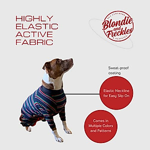 Blondie & Freckles Large Dog Pajamas, Soft Cotton PJs for Big Pups, Lightweight Removable Pullover Pet Jumpsuits, Post Surgery Shirt, Clothing Reduces Shedding & Licking -Pink - 2XL XXL