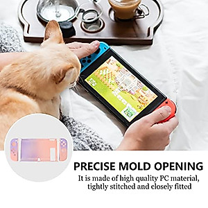 ibasenice Case Cover Compatible for Switch Game Shell Handheld Grip Controller Back Plate Replacement