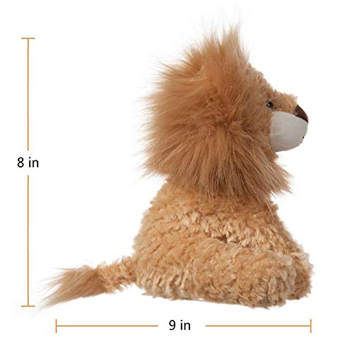 Apricot Lamb Toys Plush Yellow Plush Lion Stuffed Animal Soft Cuddly Perfect for Child （Yellow Lion ，8 Inches