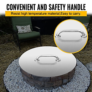 KODOM Fire Pit Heat Deflector 30’’x30’’x13’’ Inch, Stainless Steel Fire Pit Cover 1.5mm Thick, Fire Pit Burner Cover to Push Heat Down and Out with Carrying Handle and Foldable Legs
