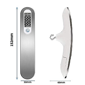 AHOSOUTLY Archery Bow Scale Recurve/Compound Bow 110 lb/50 kg Tuning Scale LCD Display g/oz/kg/lb