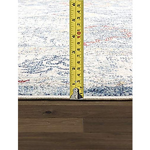 Pasargad Home Heritage Collection Polypropyle & Polyester L. Blue / Beige Patterned Living Room Bedroom Dining Home Office Area Rug 2' 6" X 10' 0"